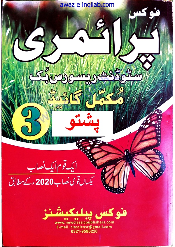 Pashto Guide for class 3 KPK Textbook pdf download - awaz e inqilab