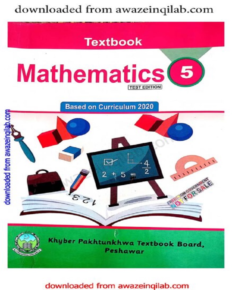 Mathematics book for 5th class KPK Textbooks pdf - awaz e inqilab